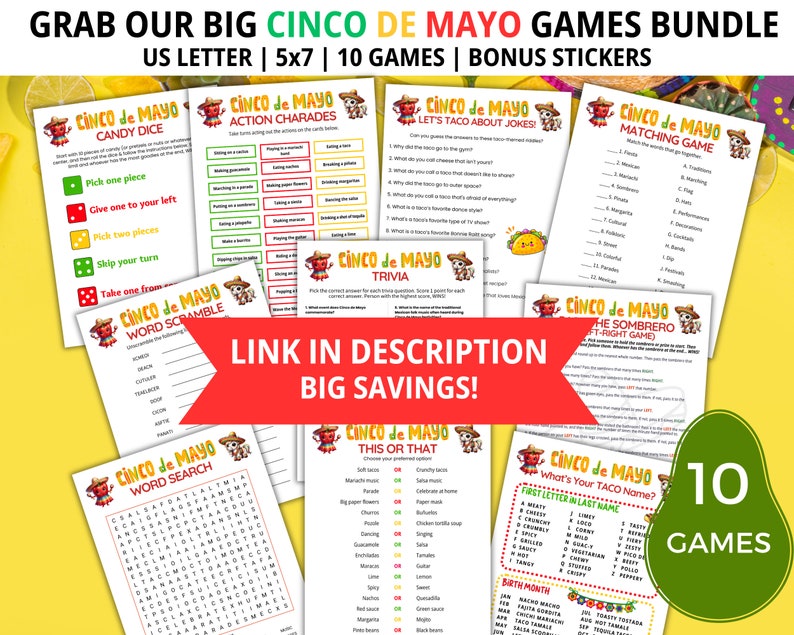 Cinco De Mayo Trivia, Cinco De Mayo Games, Family Game Night, Fiesta ...