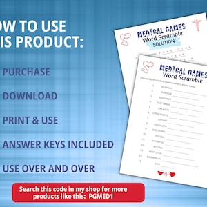 Medical Word Scramble, Medical Games, Nursing Games, Nurse Games ...