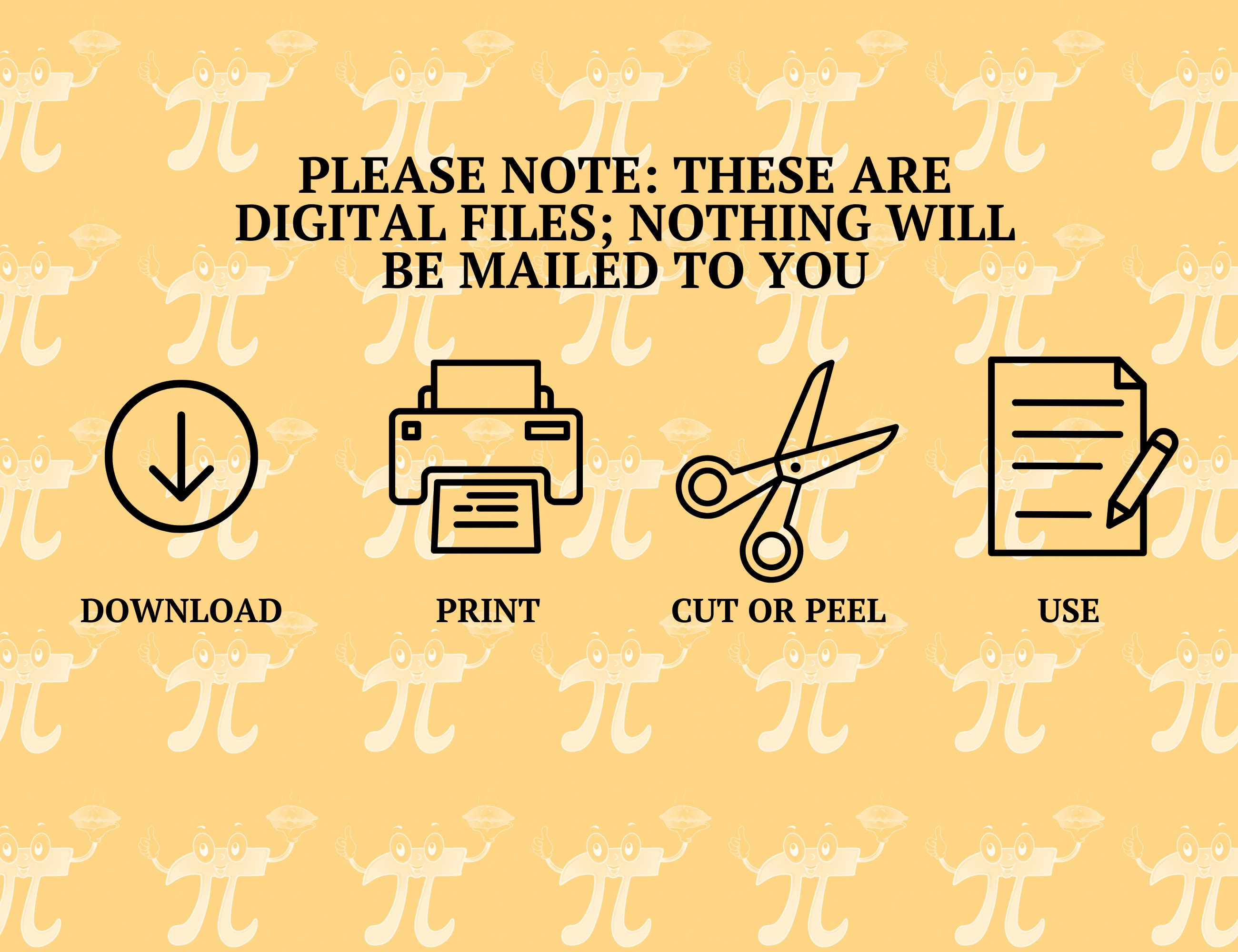 Pi Day Stickers, Collection 2, Printable Stickers, Pi Day Decor, Math ...