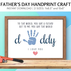 Father's Day Handprint Crafts, Fathers Day Handprint Art, Handprint ...