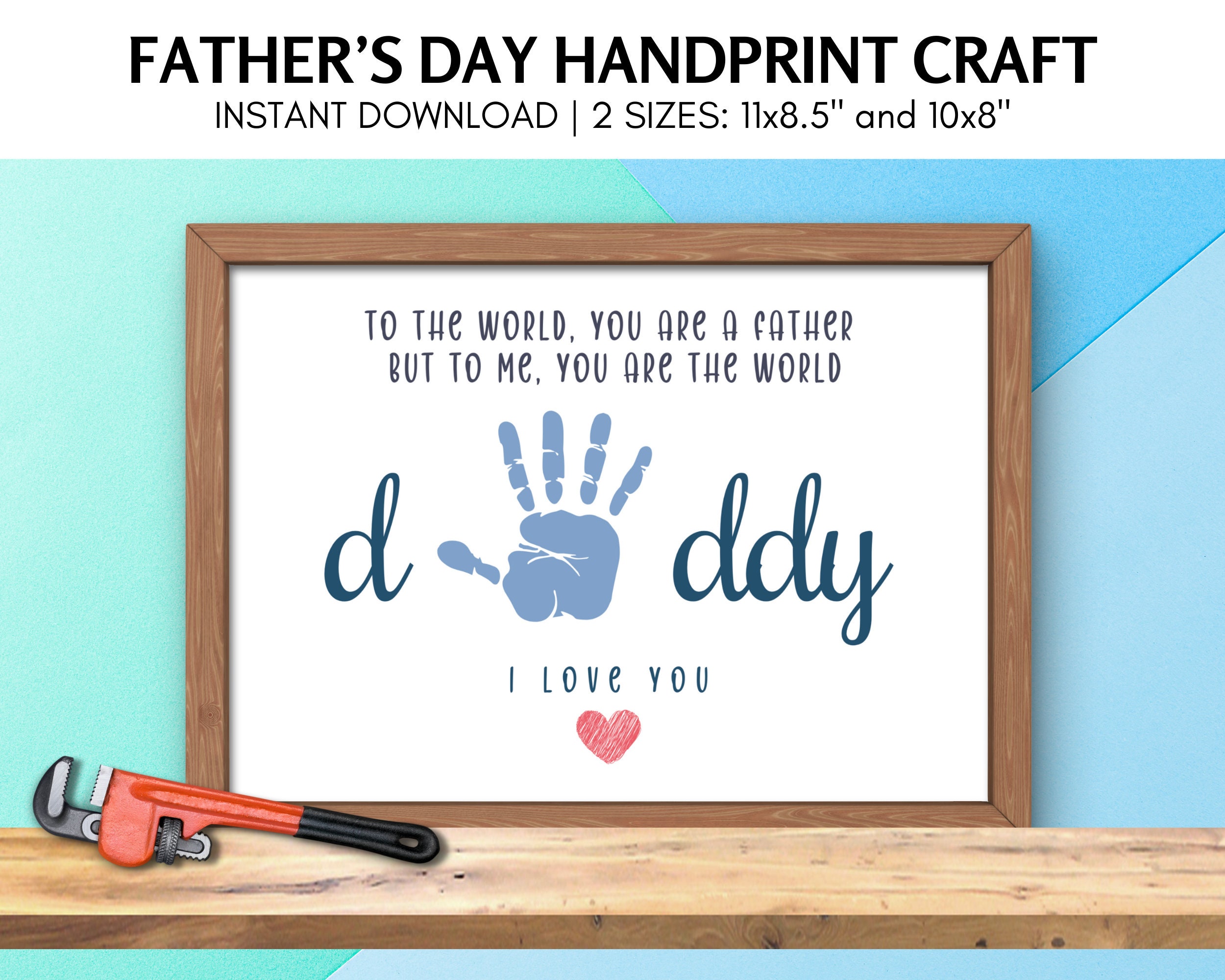 Father's Day Handprint Crafts, Fathers Day Handprint Art, Handprint ...