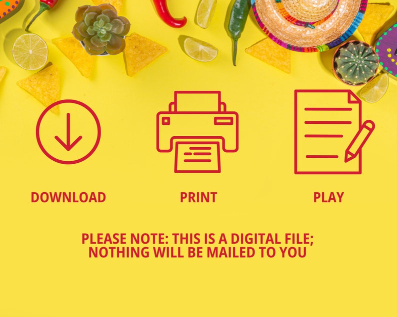 Whats Your Taco Name Game, Cinco De Mayo Games, Family Game Night ...