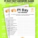 Pi Day Fast Answers Game, Trivia Game, Math Pi Day, Math Questions ...