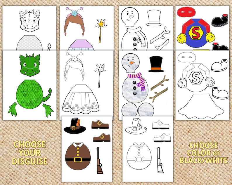 Disguise a Turkey, Character Disguises, Turkey Costume Ideas, Cut and ...