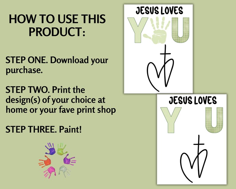 Easter Handprint Craft, Religious Easter Handprint Art, Handprint Sign ...