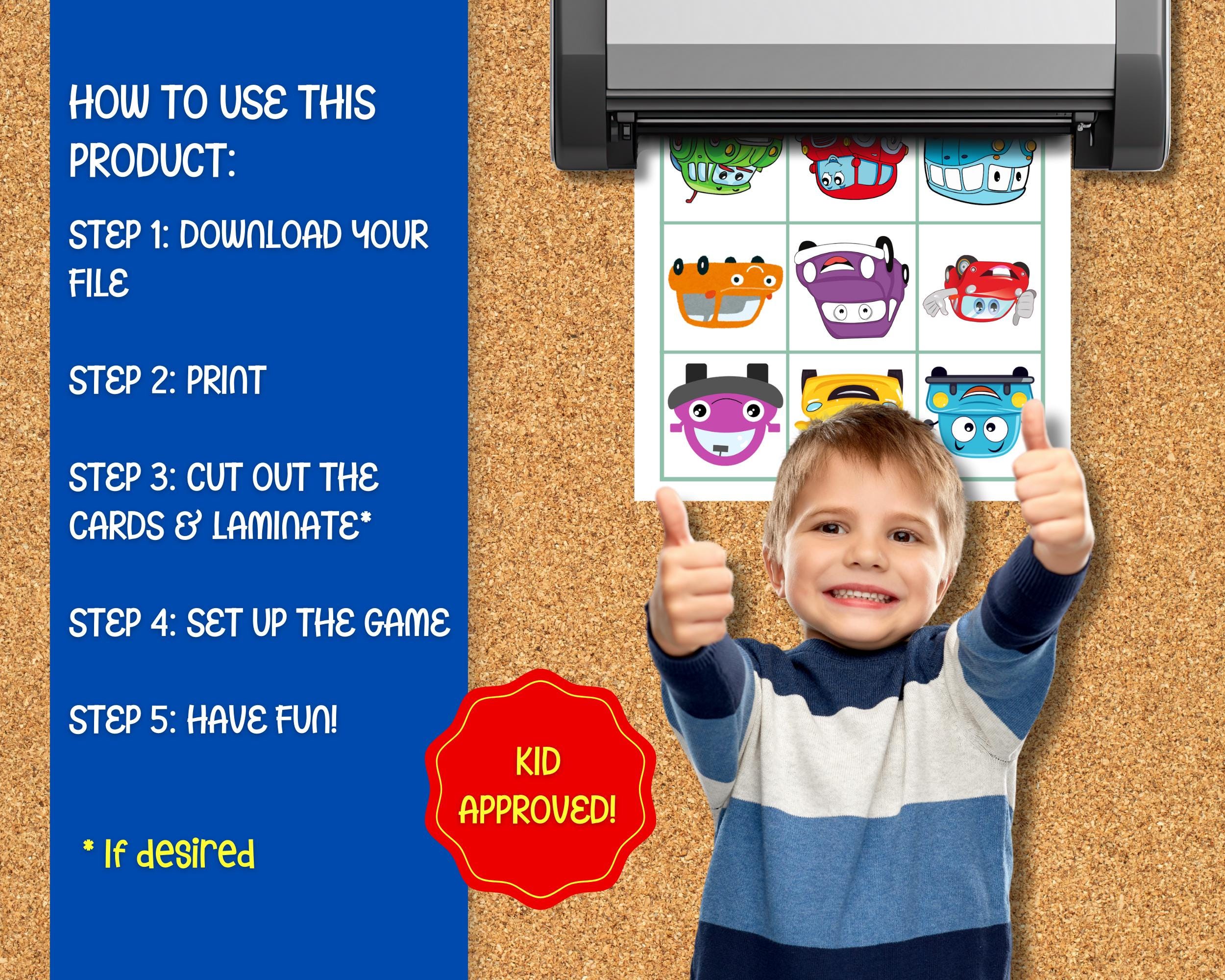 Cars and Trucks Memory Match, Cars Matching Game, Memory Matching Game ...