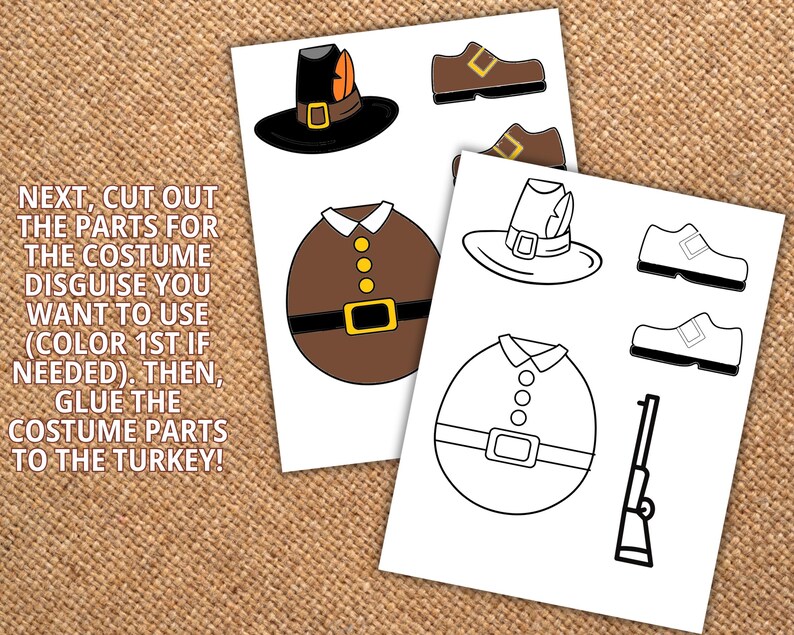 Disguise a Turkey, Character Disguises, Turkey Costume Ideas, Cut and ...