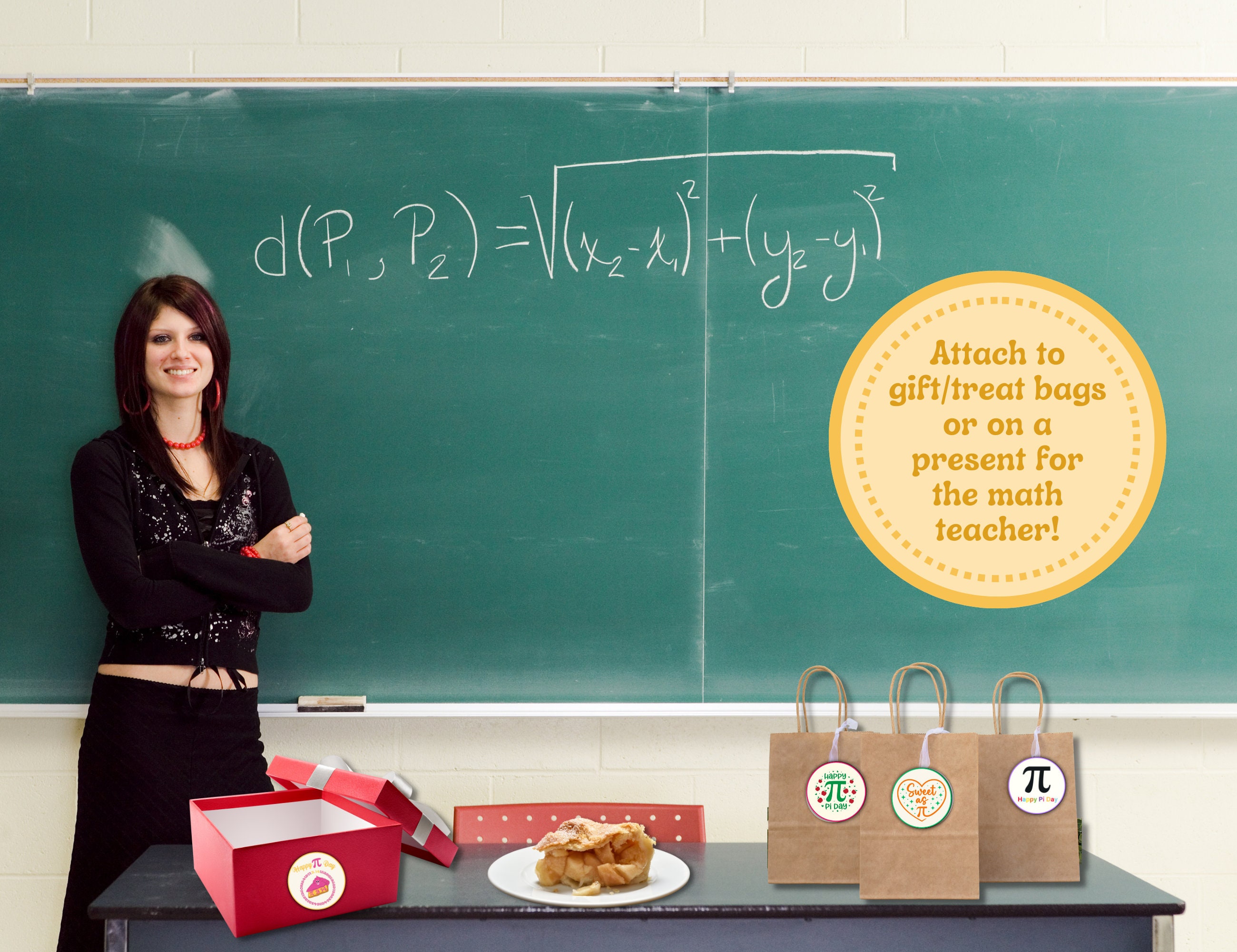 Pi Day Stickers, Collection 2, Printable Stickers, Pi Day Decor, Math ...