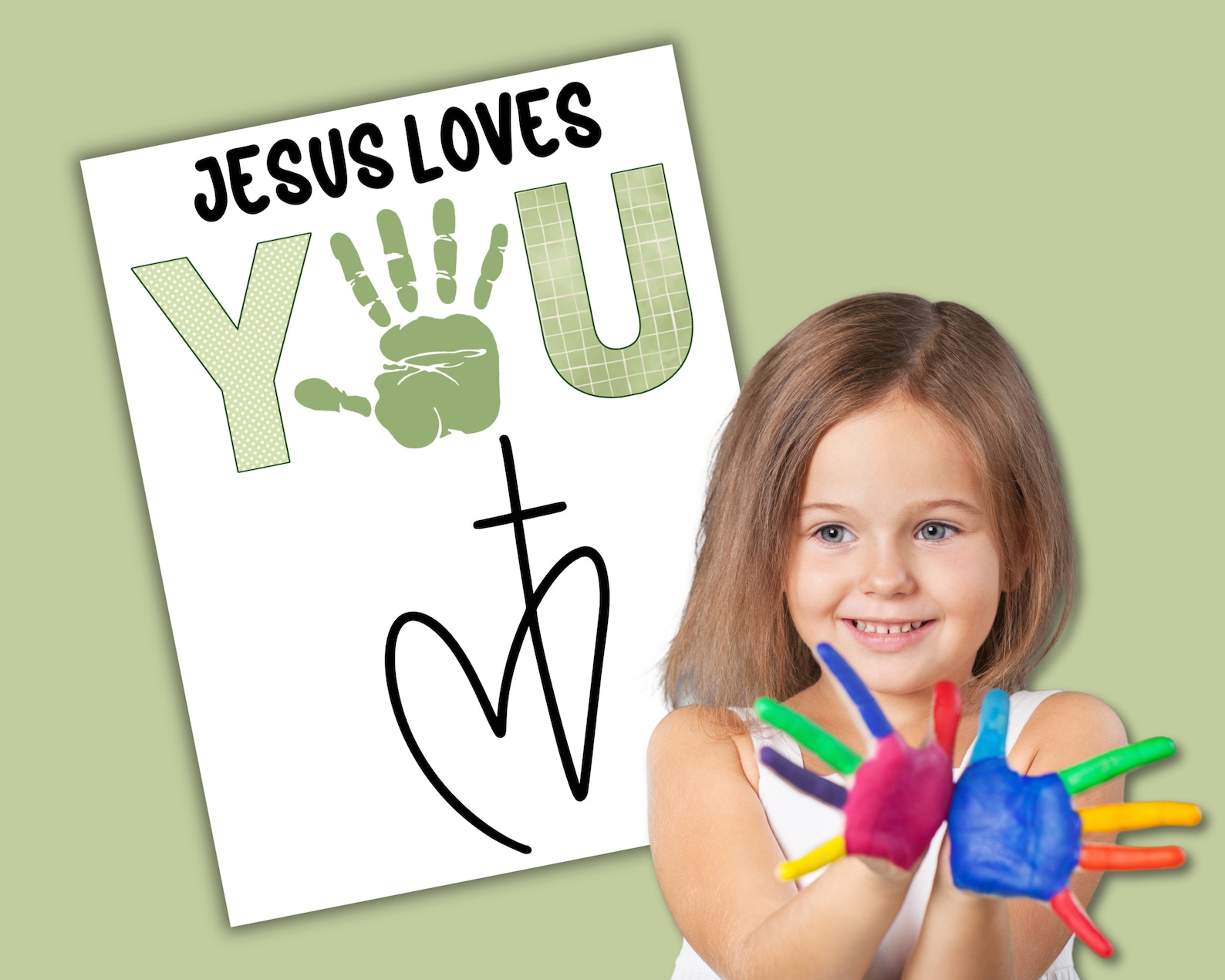 Easter Handprint Craft, Religious Easter Handprint Art, Handprint Sign ...