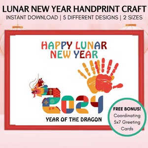Lunar New Years Handprint Craft, Chinese New Year Handprint Art ...