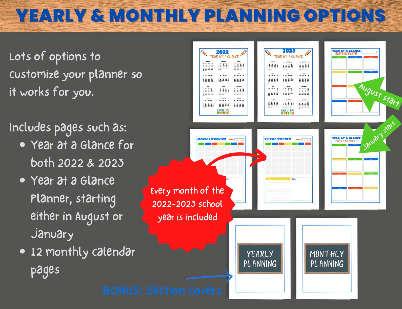 Printable Homeschool Planner Rainbow Colored Homeschool - Etsy