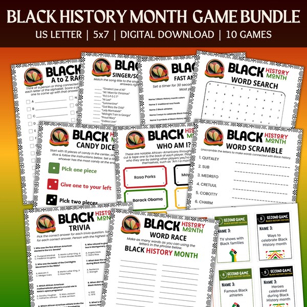 Black Family Games - Etsy