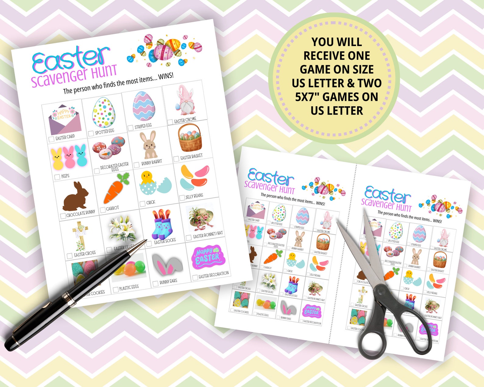 Easter Scavenger Hunt, Easter Games, Scavenger Hunt for Kids, Family ...