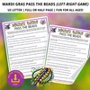 Mardi Gras Scavenger Hunt for Kids, Carnival Tuesday Treasure Hunt ...