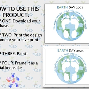 Earth Day Footprint Craft, Take Only Memories, Handprint Art, Handprint ...