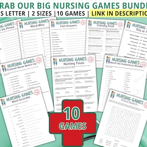 Nursing Word Scramble, Nursing Games, Nurse Games, Hospital Party Games ...