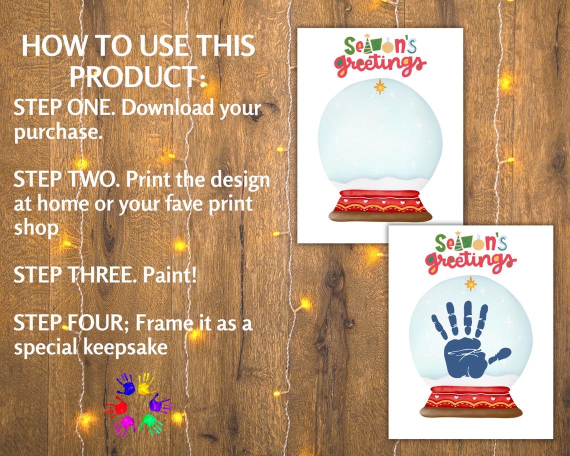 Christmas Handprint Craft, Christmas Snow Globe Handprint, Winter ...