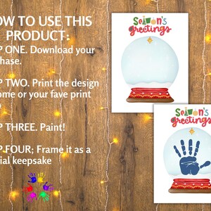 Christmas Handprint Craft, Christmas Snow Globe Handprint, Winter ...