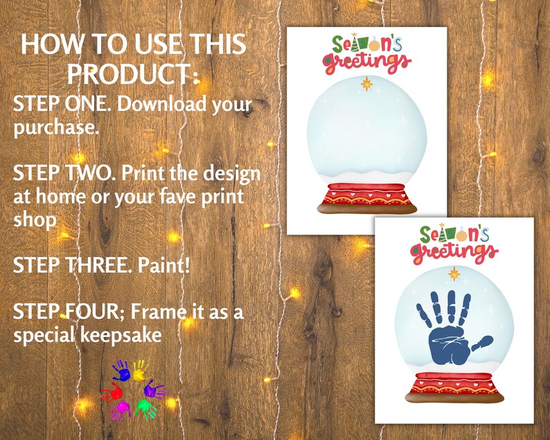 Christmas Handprint Craft, Christmas Snow Globe Handprint, Winter ...