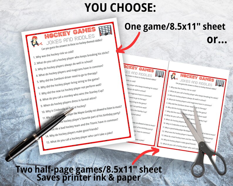 Hockey Jokes, Hockey Riddles, Hockey Games, Hockey Party Games, Hockey ...