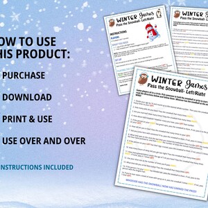 Pass the Snowball Left-right Game, Winter Games, Wintertime Games, Pass ...