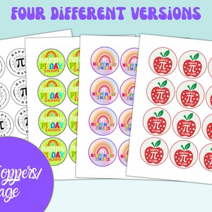 Printable Pi Day Cupcake Toppers, Pi Day Dessert Toppers, Download ...