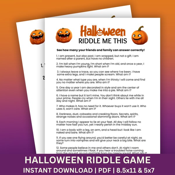 Halloween Trivia - Etsy