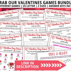 Valentines Roll a Heart Game, Valentine Party Game, Valentines Activity ...