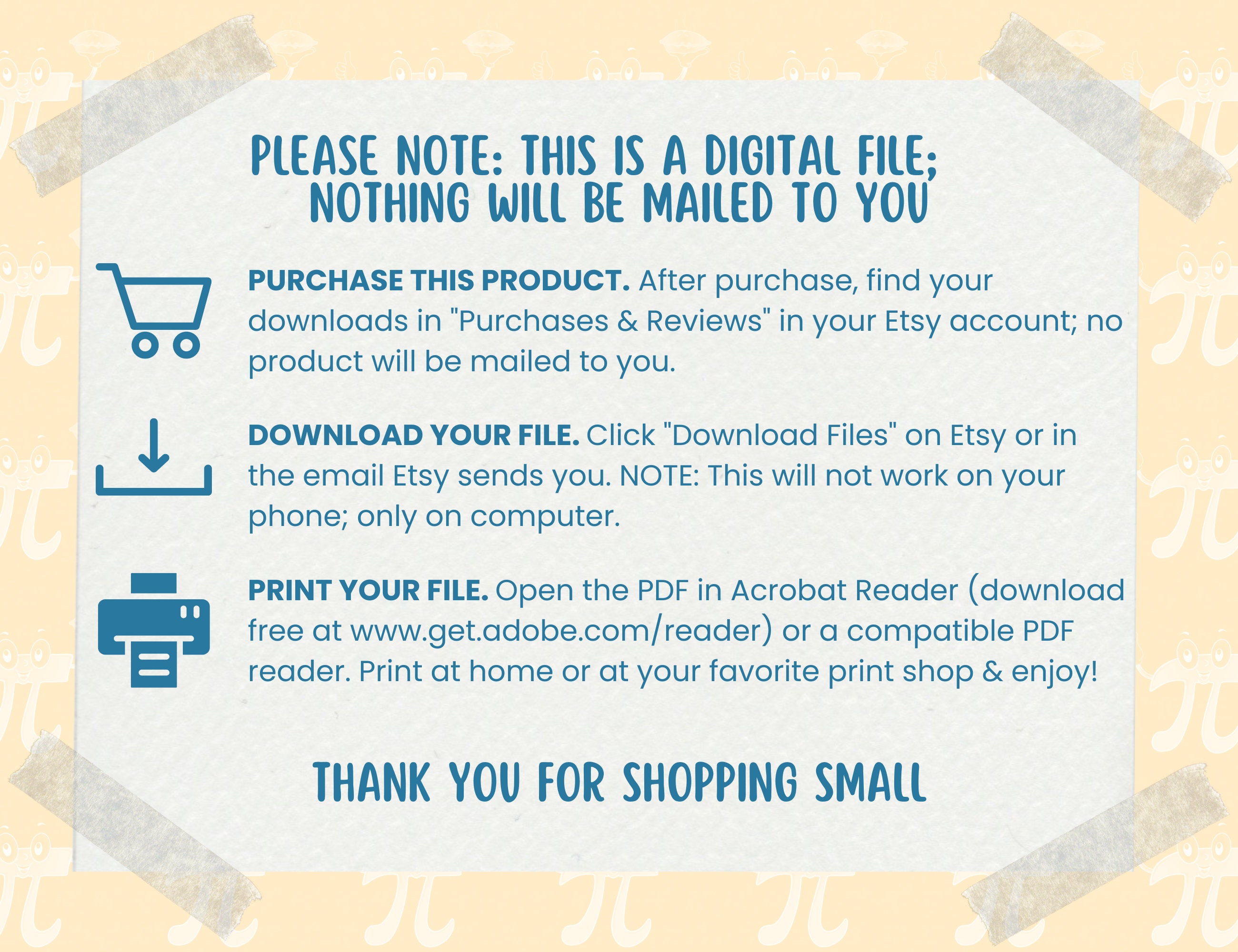 Printable Pi Day Cards, Teacher Appreciation Card Printable, Math ...