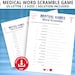 Medical Word Scramble, Medical Games, Nursing Games, Nurse Games ...