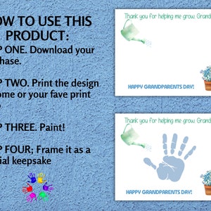 Grandparents Day Handprint Craft, Grandma Handprint Art, Grandpa ...
