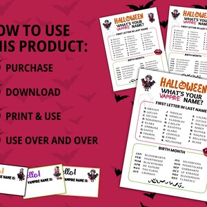 What's Your Vampire Name, Halloween Name Game, Whats Your Name ...