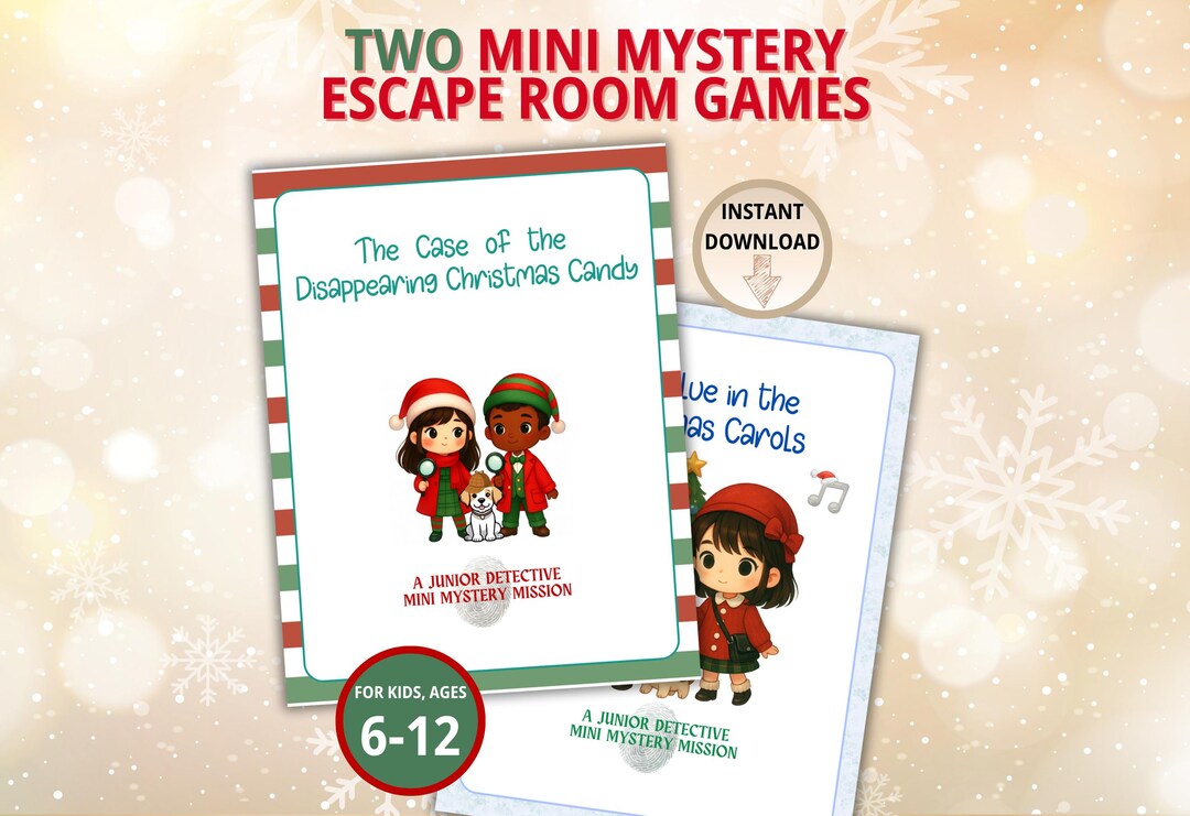 Kids Detective Games, Kids Christmas, Kids Mystery Party, Detective ...