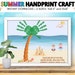Summer Handprint Craft, Beach Handprint Craft, Summer Handprint Art ...