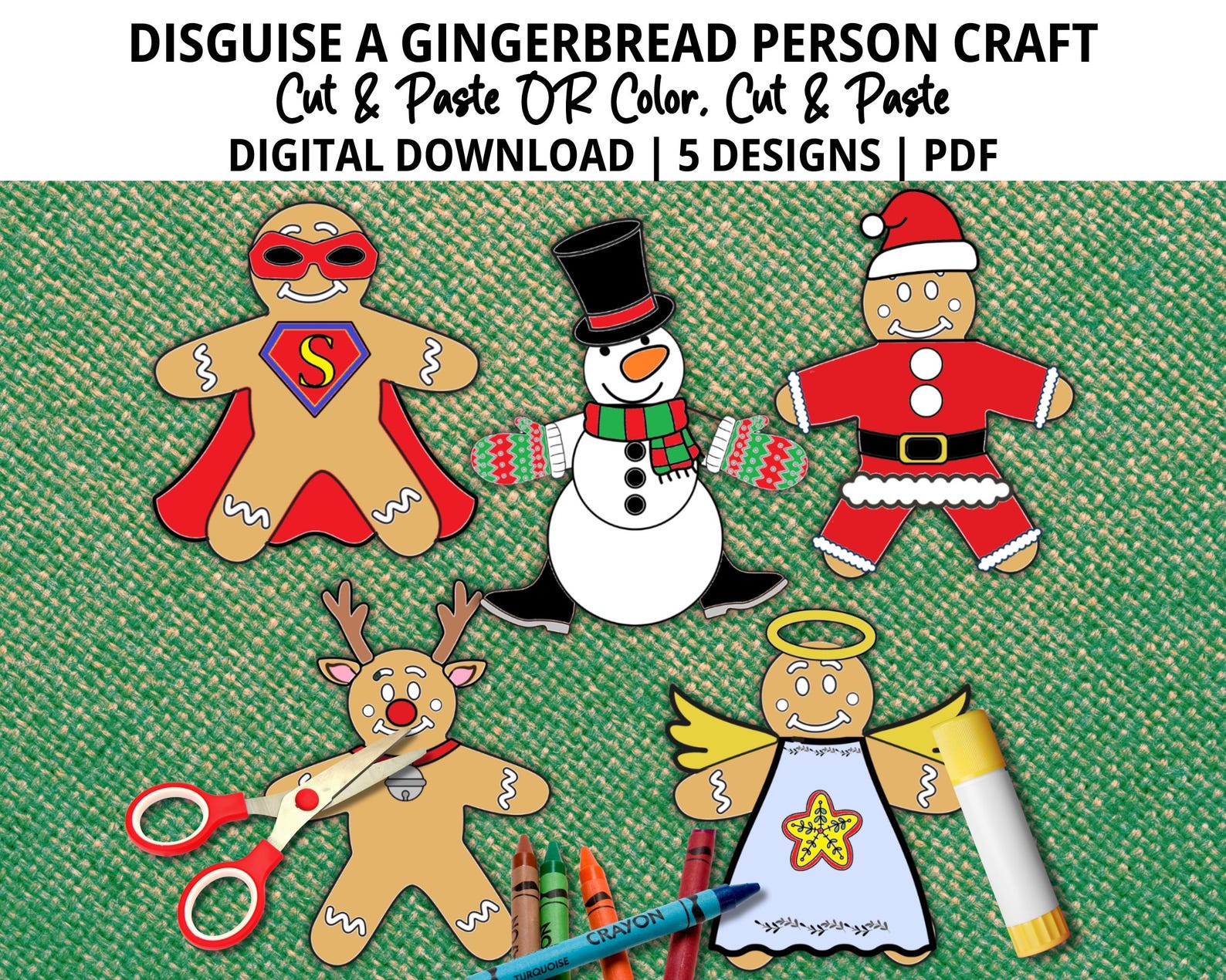 Disguise a Gingerbread, Gingerbread Coloring, Gingerbread Man Costume ...