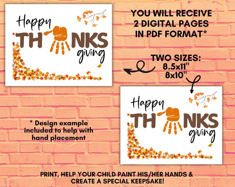 Happy Thanksgiving Handprint Craft, Thanksgiving Handprint, Fall ...