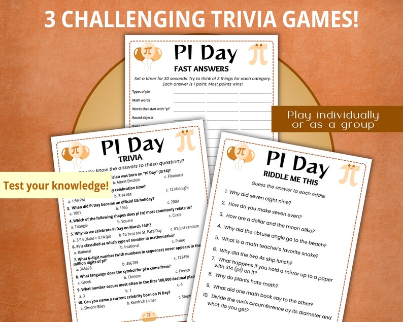 Pi Day Games, Pi Day Party, Pi Day Download, Math Games, Math Teacher ...