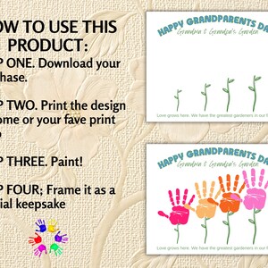 Grandparents Day Handprint Craft, Grandma Handprint Art, Grandpa ...