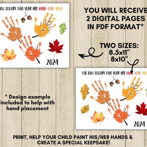 Fall Colors Handprint Craft, Fall Handprint Craft, Fall Handprint Art ...