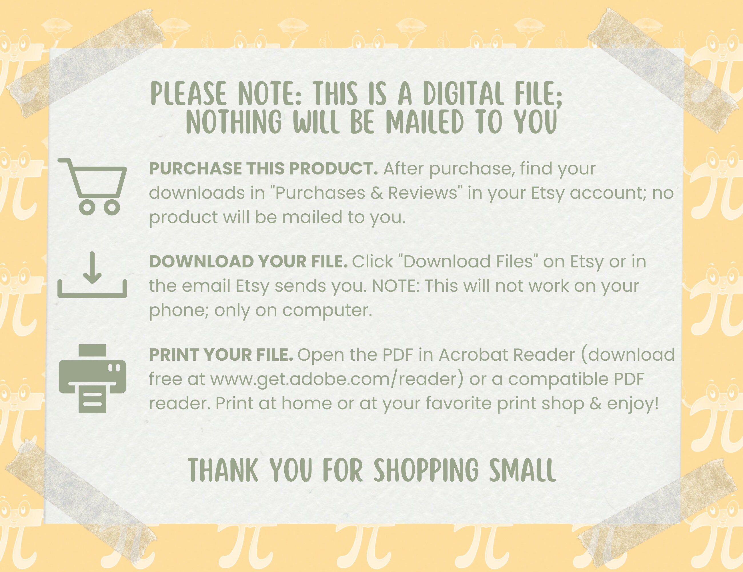 Printable Pi Day Party Bundle, Pi Day Party Favors, Pi Day Games, Math ...