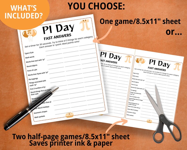 Fast Answers, Pi Day Trivia, Pi Day Game, Math Pi Day, Math Questions ...