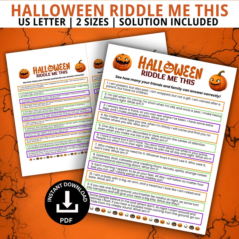 Riddle Me This Halloween - Etsy
