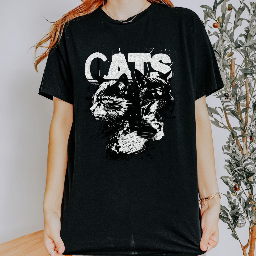 Custom Cats T-shirt, Cats Shirt, Shirt Women/men, Cat Lover Shirt, Graphic Shirt, Gift for Her ...