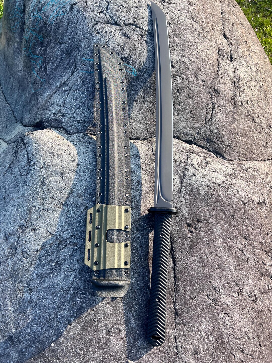 Handcrafted High Quality Titanium Plated Blade 5160 Steel Warrior ...