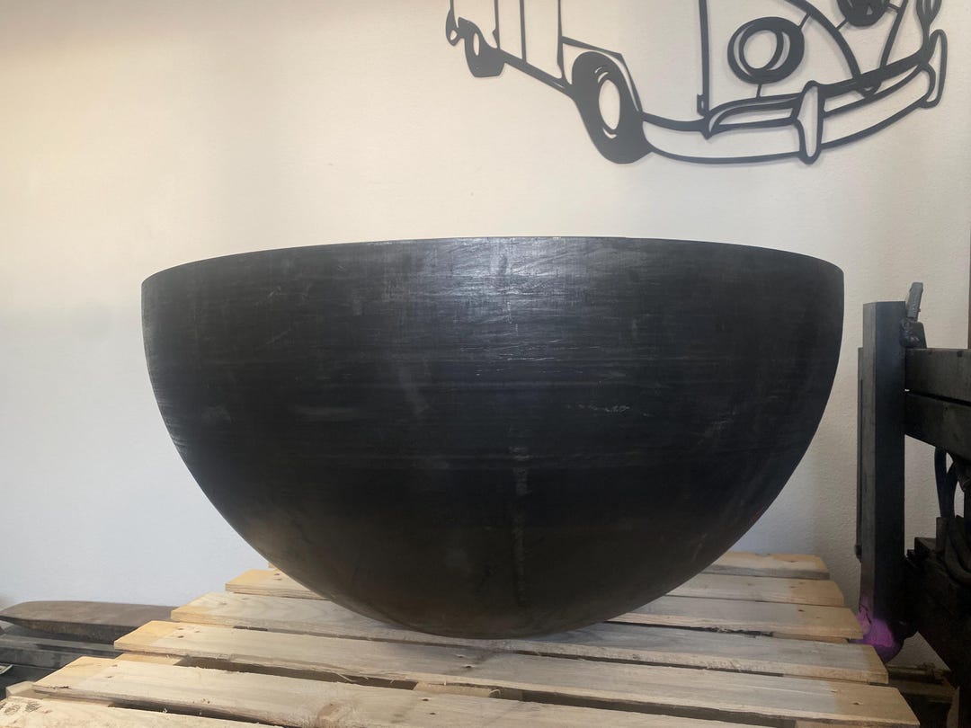 Massive XXL Hemisphere Steel With 100 Cm Diameter, Unprocessed Iron for ...