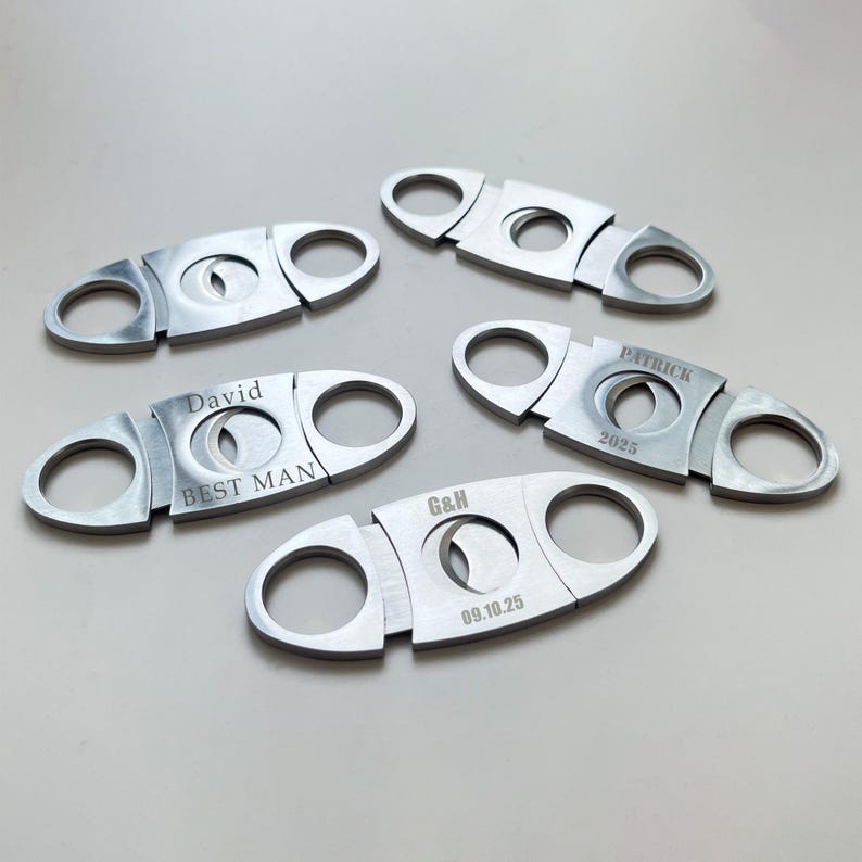 Personalized Cigar Cutter, Stainless Steel, Groomsman Gift - Etsy