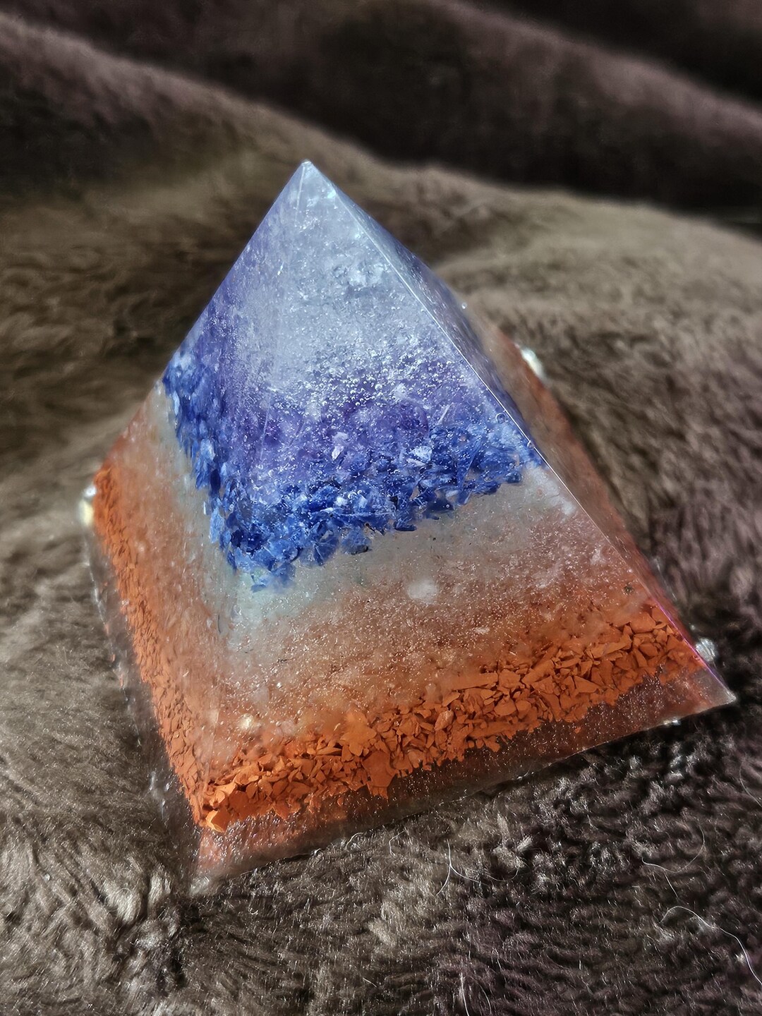 Crystal Resin Chakra Pyramid - Etsy