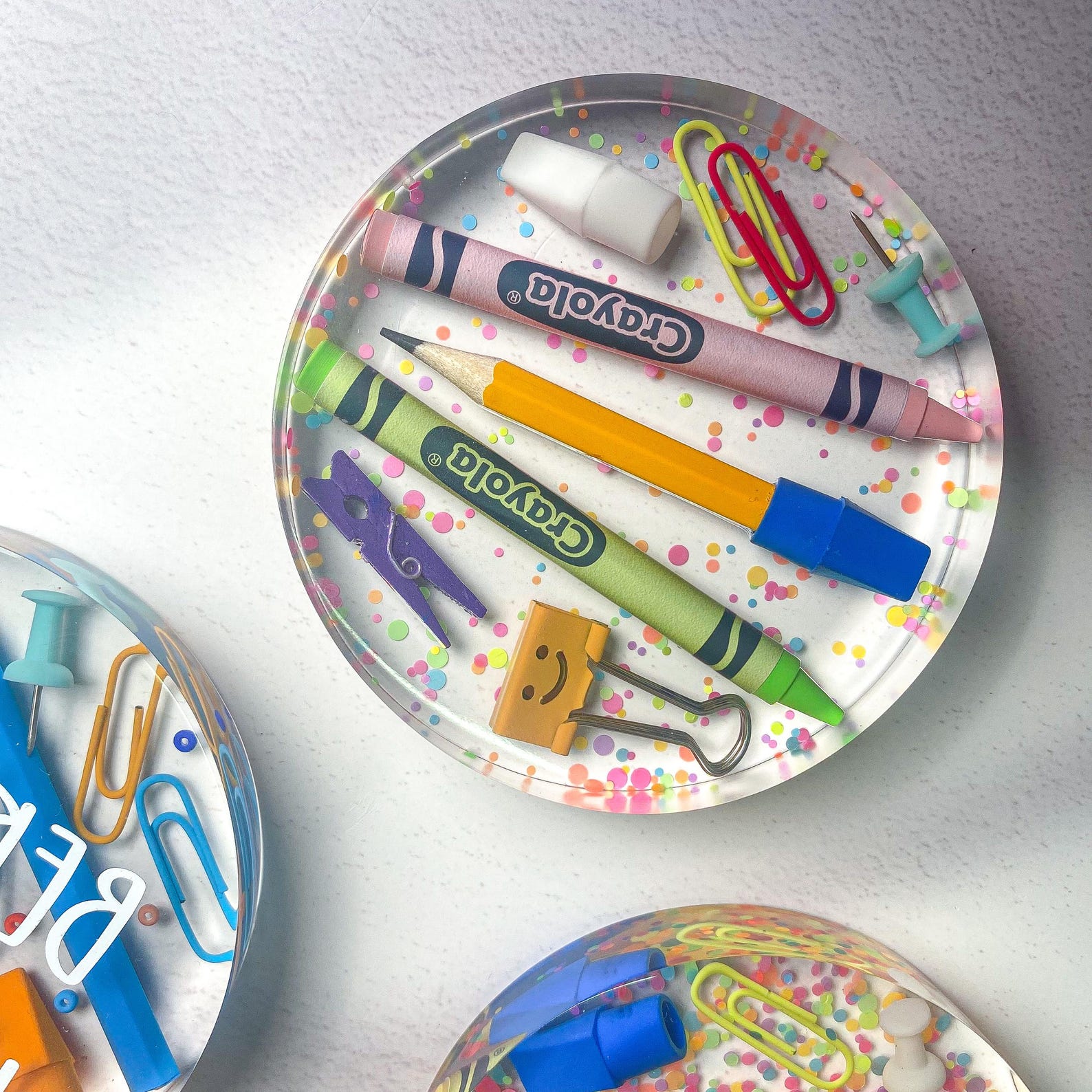 Custom Crayola Resin Coaster With Name – Personalized Teacher Gift ...