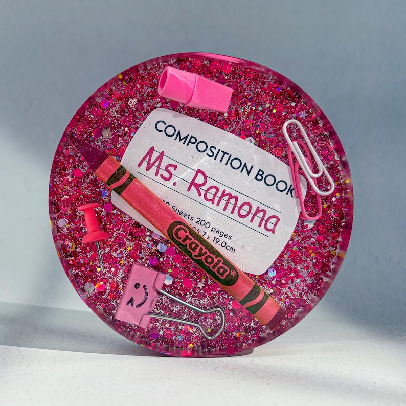 Teacher Appreciation Gift Personalized Coaster, Custom Name Teacher ...