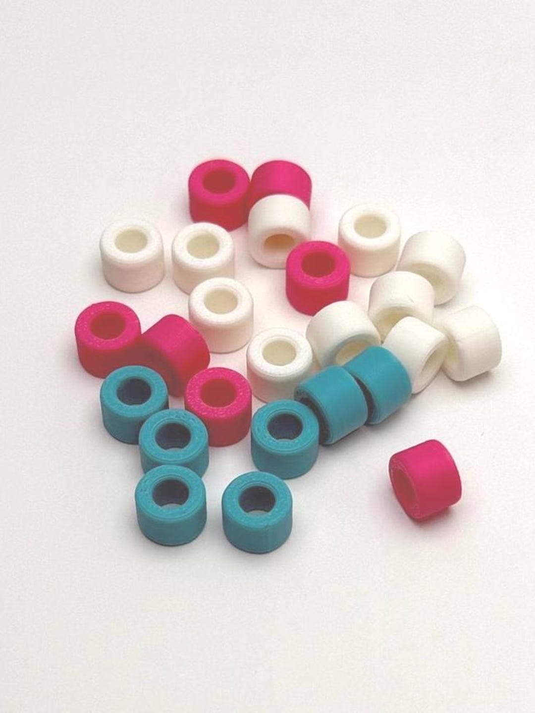 50pcs Beads - Simple Standard Circular Bead With .125 Through Hole ...